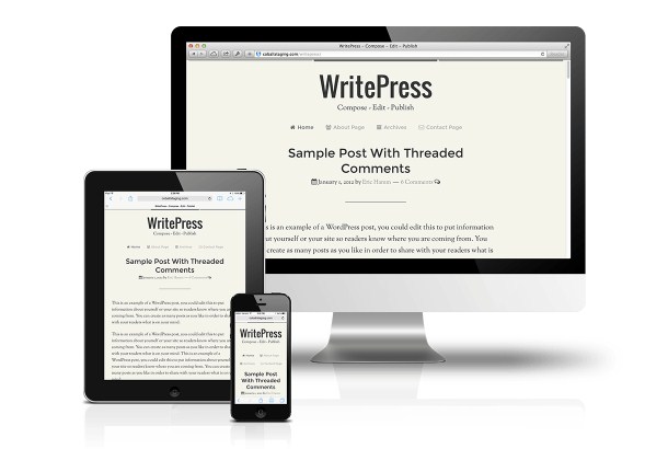 Télécharger CobaltApps WritePress Skin for Dynamik Website Builder ...