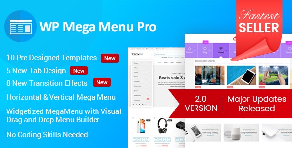 Télécharger WP Mega Menu Pro – Responsive Mega Menu Plugin for WordPress version 2.1.7