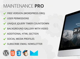 Télécharger Maintenance PRO – WordPress plugin version 3.6.2