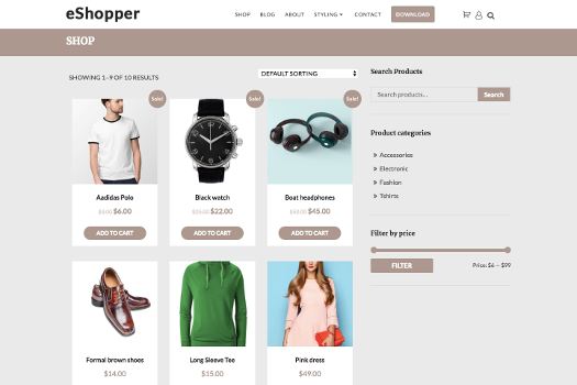 Télécharger CyberChimps – e-Shopper Pro version 2.5