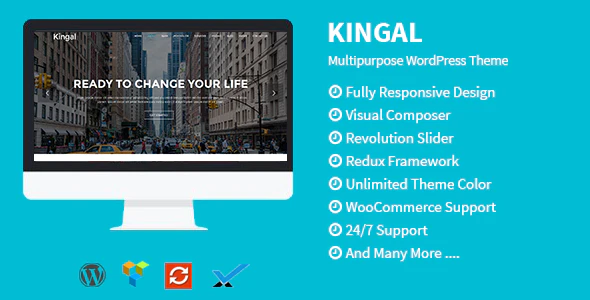 Kingal – MultiPurpose WordPress Theme 1.2 - Club WPress