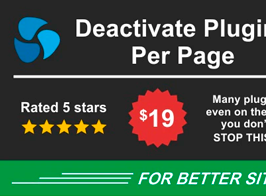 Télécharger Deactivate Plugins Per Page – Improve WordPress Performance version 1.17.0