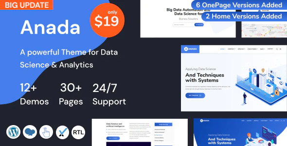 Download Anada – Data Science & Analytics Saas WordPress Theme version 1.3.9