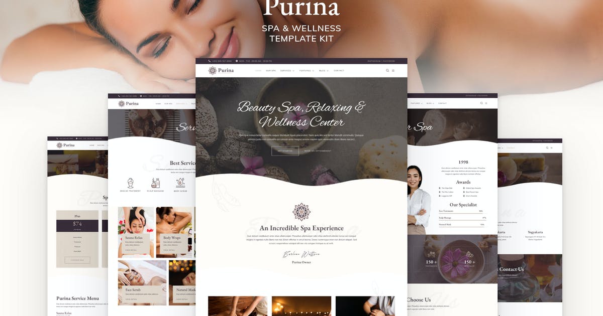 Télécharger Purina – Spa & Wellness Elementor Template Kit version 1.1.0