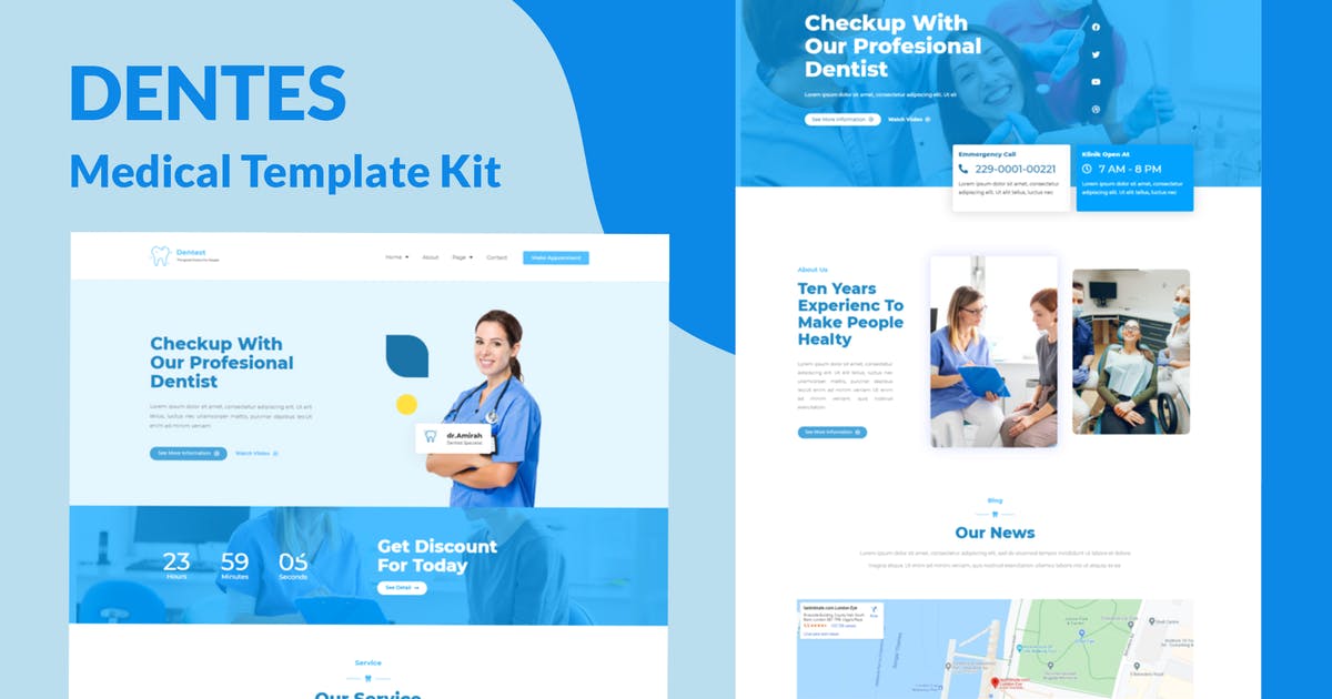 Download Dentes – Medical Elementor Template Kit version 1.0.0