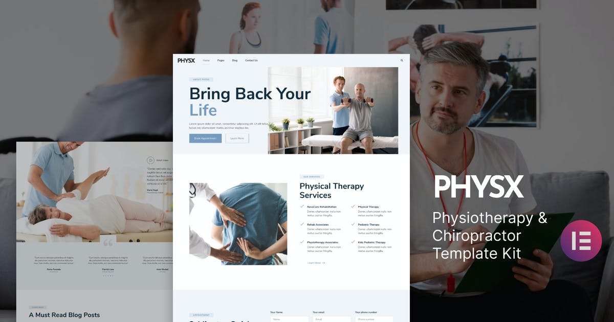 Download Physx — Physiotherapy & Chiropractor Elementor Template Kit version 1.0.0
