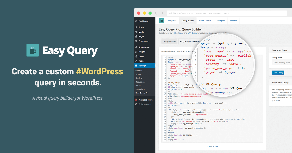 Download Easy Query Pro – A Visual Query Builder for WordPress version ...