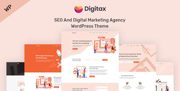 Télécharger Digitax – SEO & Digital Marketing Agency WordPress Theme version 1.2.1