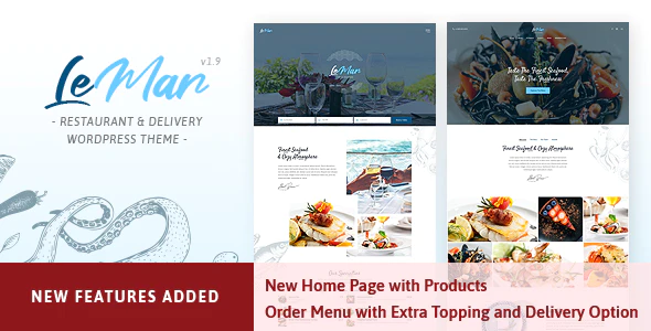 Download LeMar – Seafood Restaurant WordPress Theme version 2.3