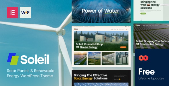 Télécharger Soleil – Solar Panels & Renewable Energy WordPress Theme version 1.17