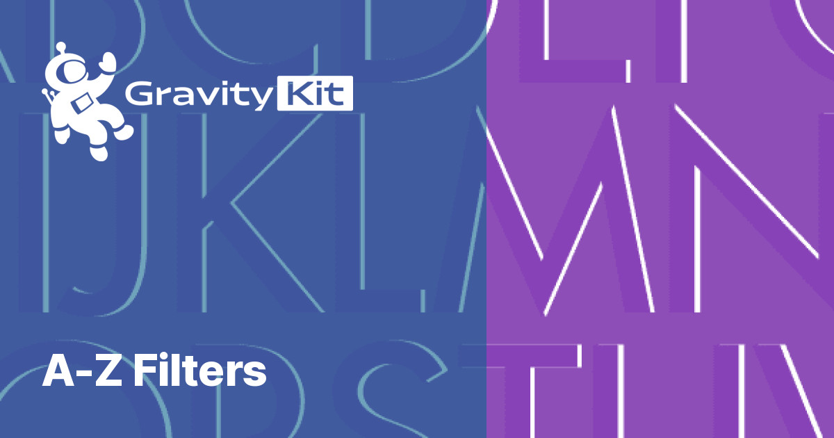 Download GravityKit A-Z Filters version 1.4.2