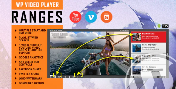 Download RANGES – Video Player With Multiple Start and End Points – WordPress Plugin version 1.3