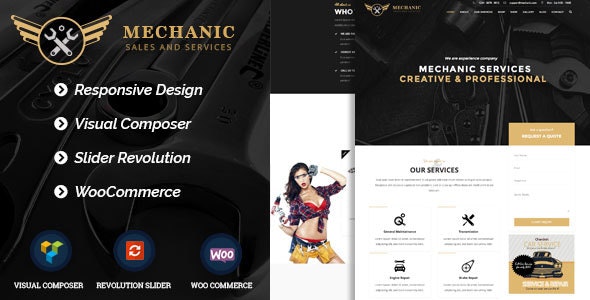 Télécharger Mechanic – Car Service & Workshop WordPress Theme version 1.0.1