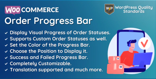 Download WooCommerce Order Progress Bar – Order Tracking WordPress Plugin version 1.0.3