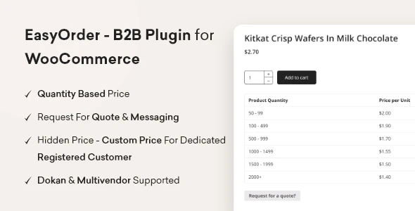 Télécharger Easyorder B2b Plugin For Woocommerce Version 1 0 2