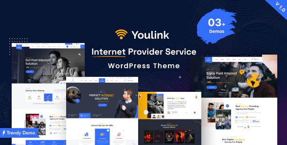 Télécharger Youlink – Broadband & Internet Services WordPress Theme version 1.0.1