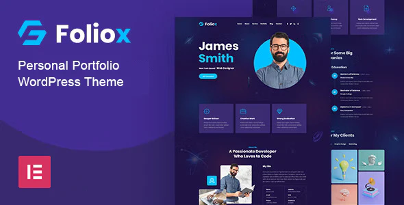 Foliox – Personal Portfolio WordPress Theme 1.0.0 - Club WPress