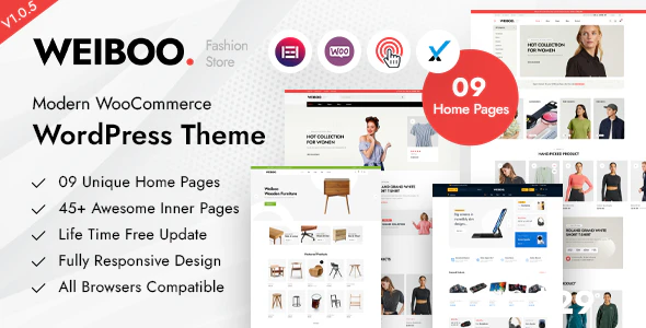 Download Weiboo – Multipurpose WooCommerce WordPress Theme version 1.1.2