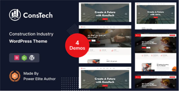 Télécharger Constech – Construction WordPress Theme version 1.0.0