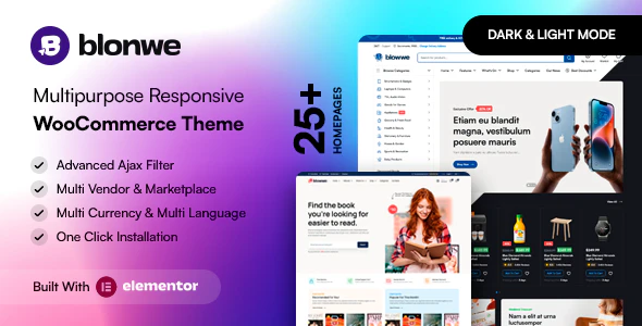 Download Blonwe – Multipurpose WooCommerce Theme version 1.3.1
