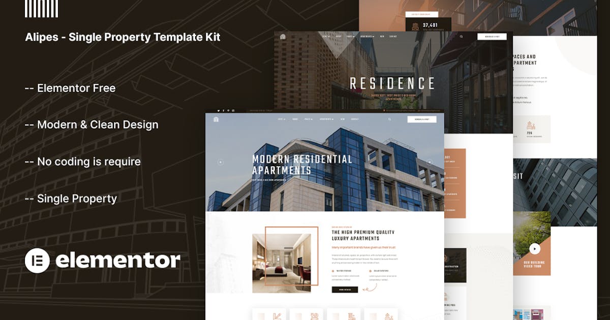 Télécharger Alipes – Single Property Elementor Template Kit version 1.0.0