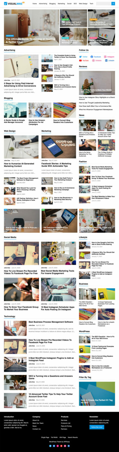 Télécharger WP Enjoy VisualMag Pro version 1.0.8