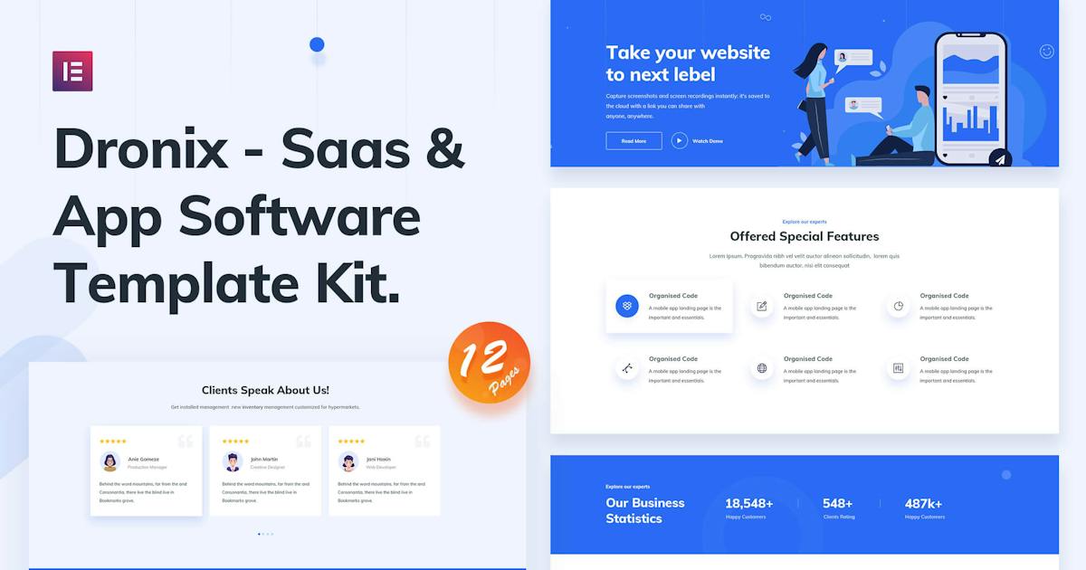 Download Dronix – SaaS & Startup Template Kit version 1.1.2