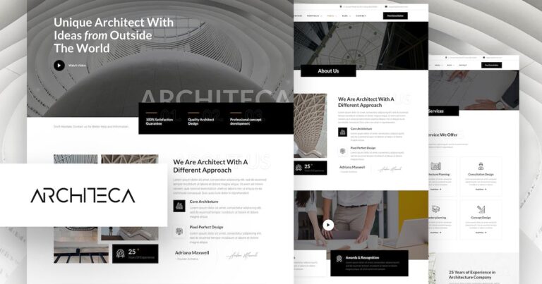 Download Architeca – Architecture Agency & Interior Design Elementor ...