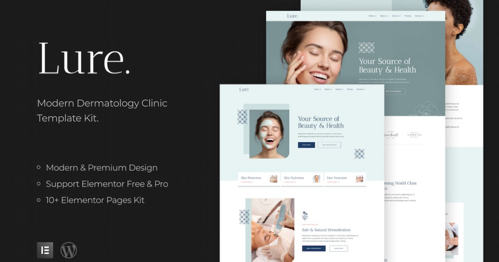 Download Lure – Modern Dermatology Template Kit version 1.0.0