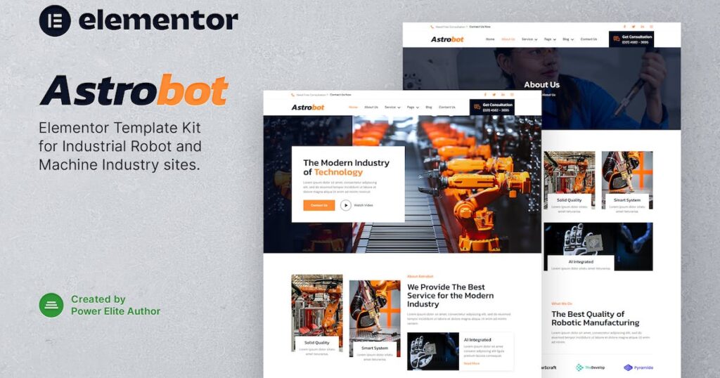 Télécharger Astrobot – Industrial Robot & Machine Industry Elementor ...