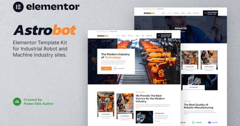 Download Astrobot – Industrial Robot & Machine Industry Elementor ...