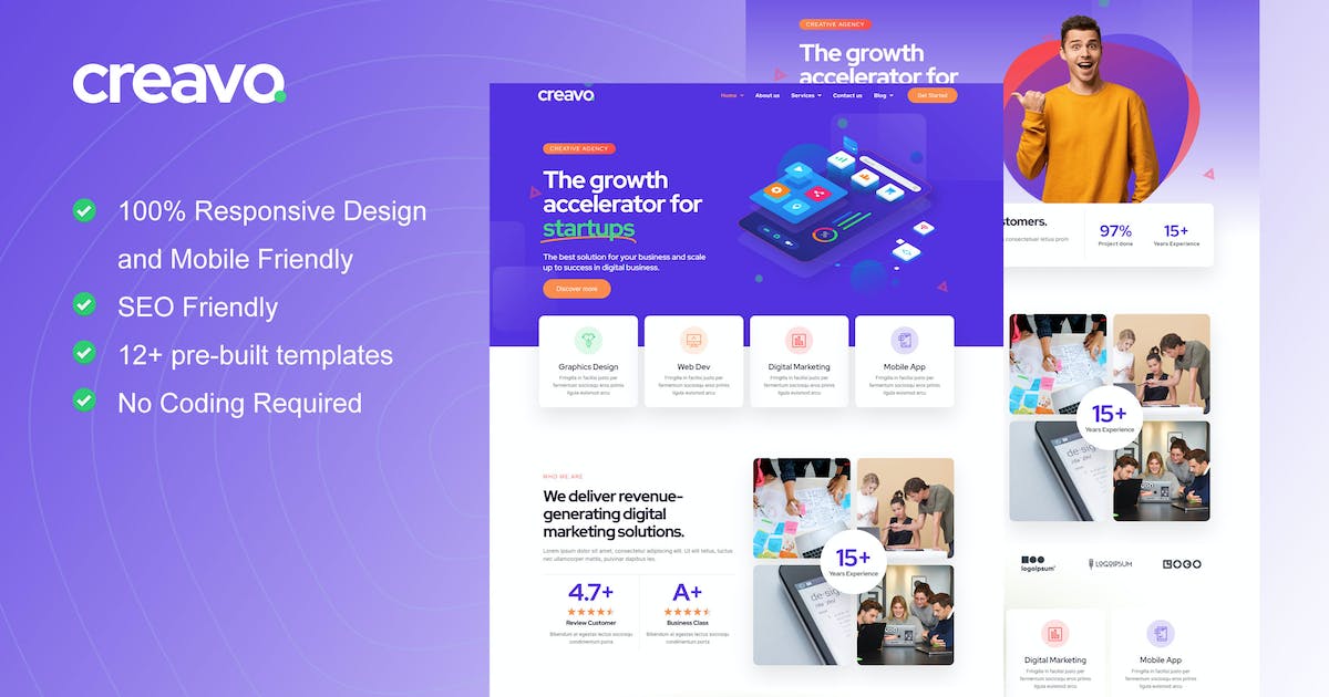 Download Creavo – Creative Agency & Digital Marketing Elementor ...