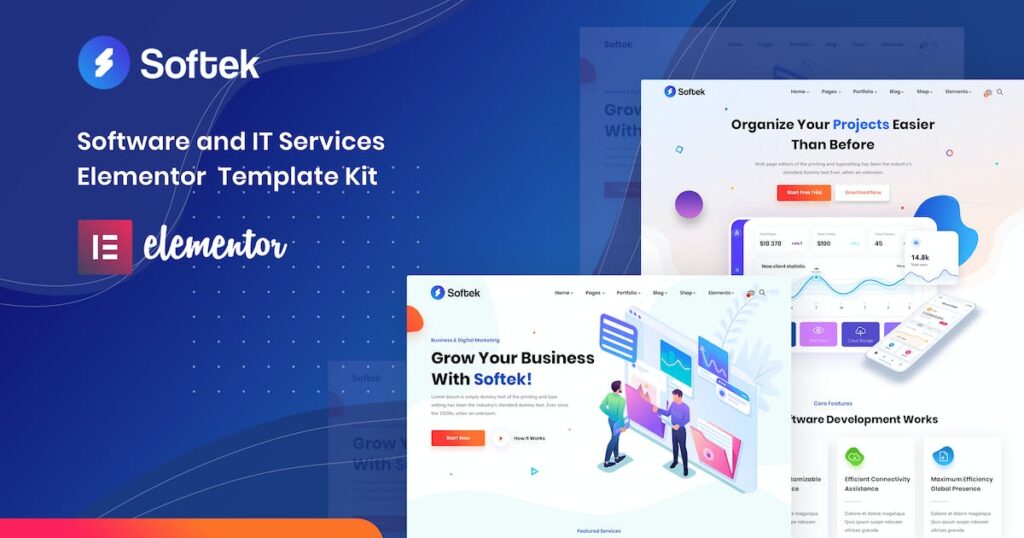 Télécharger Softek – Software IT Solutions Elementor Template Kit version 1.0.0