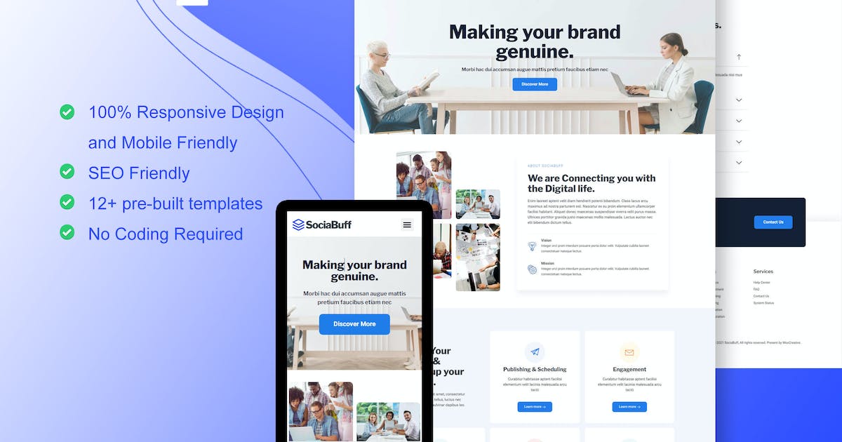 Download SociaBuff – Social Media & Digital Agency Elementor Template ...