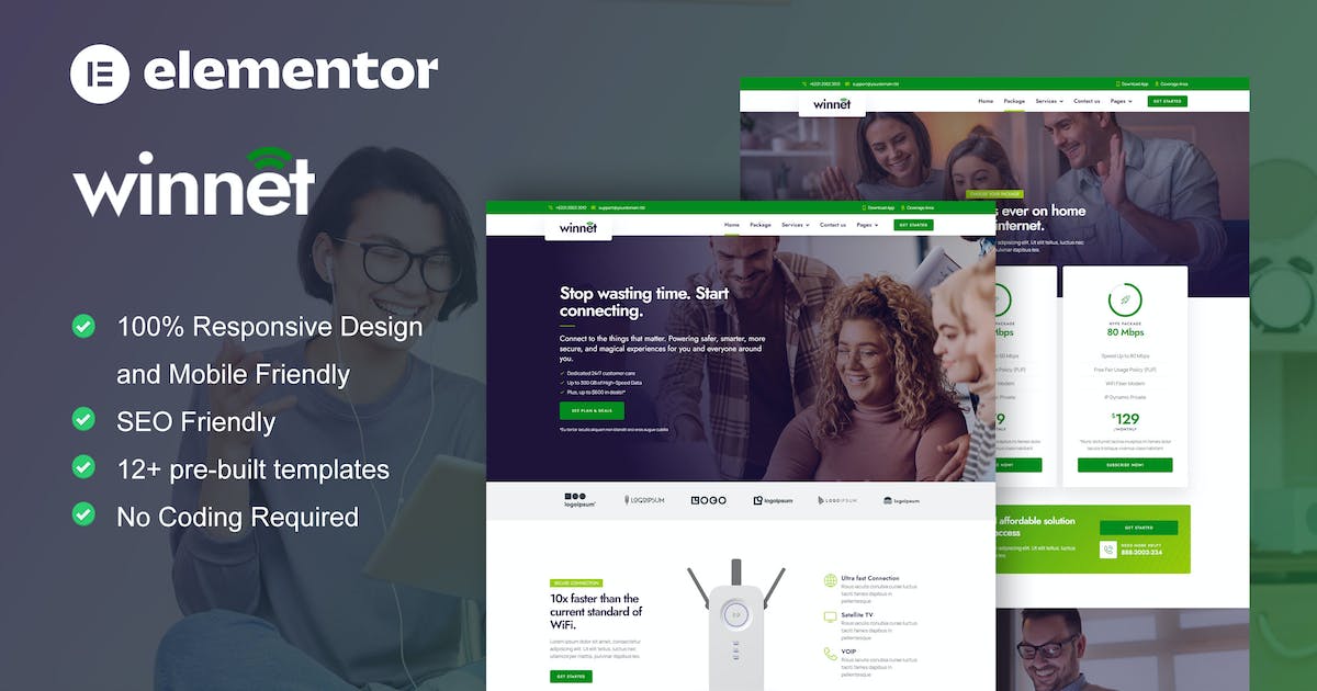 Download WinNet – Broadband & Internet Service Provider Elementor ...