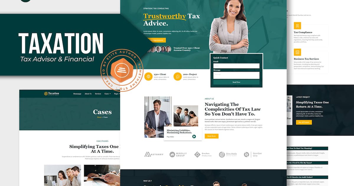 Download Taxation – Tax Advisor & Financial Consulting Elementor Pro ...