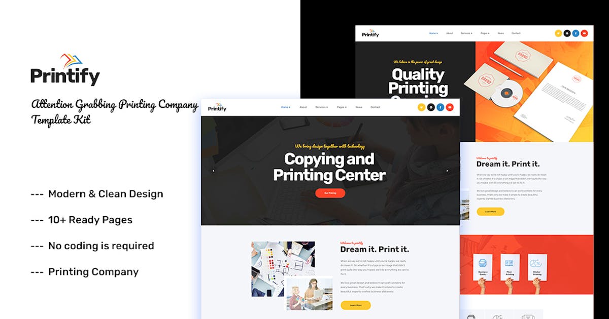 Download Printify – Printing Company Elementor Template Kit version 1.0.1