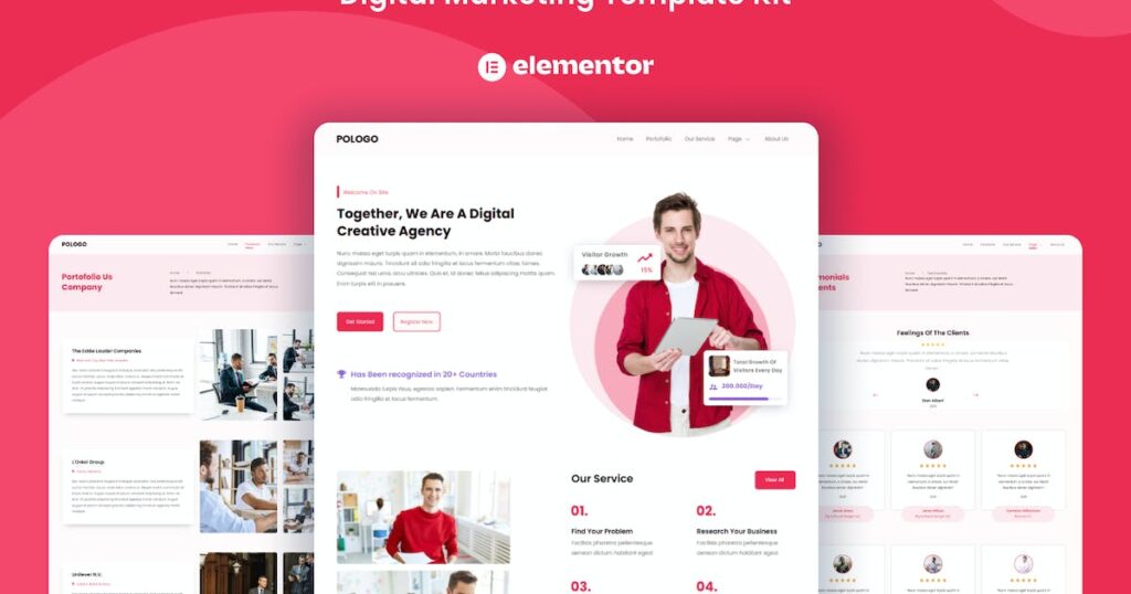 Télécharger Pologo – Digital Marketing Elementor Template Kit version 1.0.0
