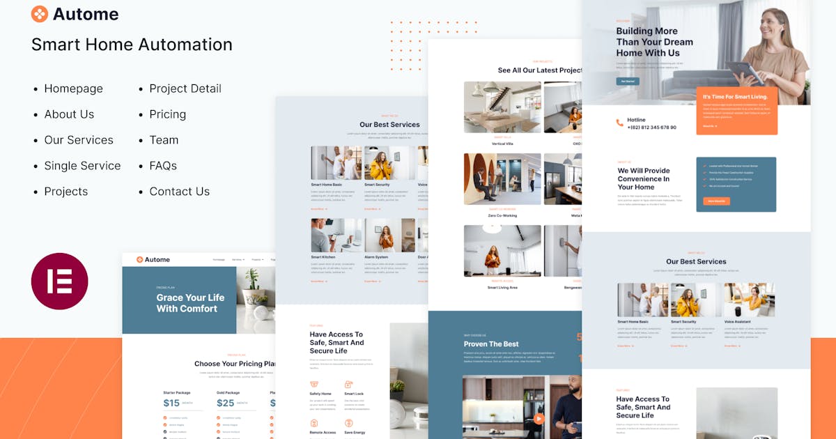 Download Autome | Smart Home Automation Elementor Template Kit version ...