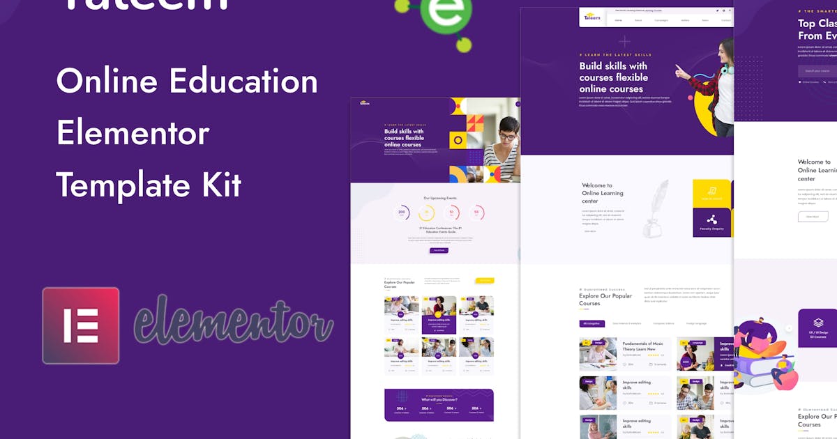 Download Taleem – Online Education Elementor Template Kit version 1.0.1