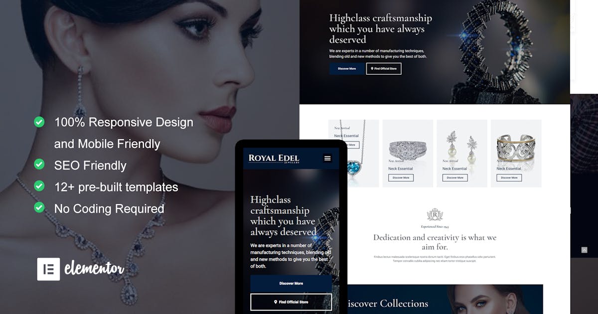 Download Edel – Luxury Jewelry Elementor Template Kit version 1.0.0