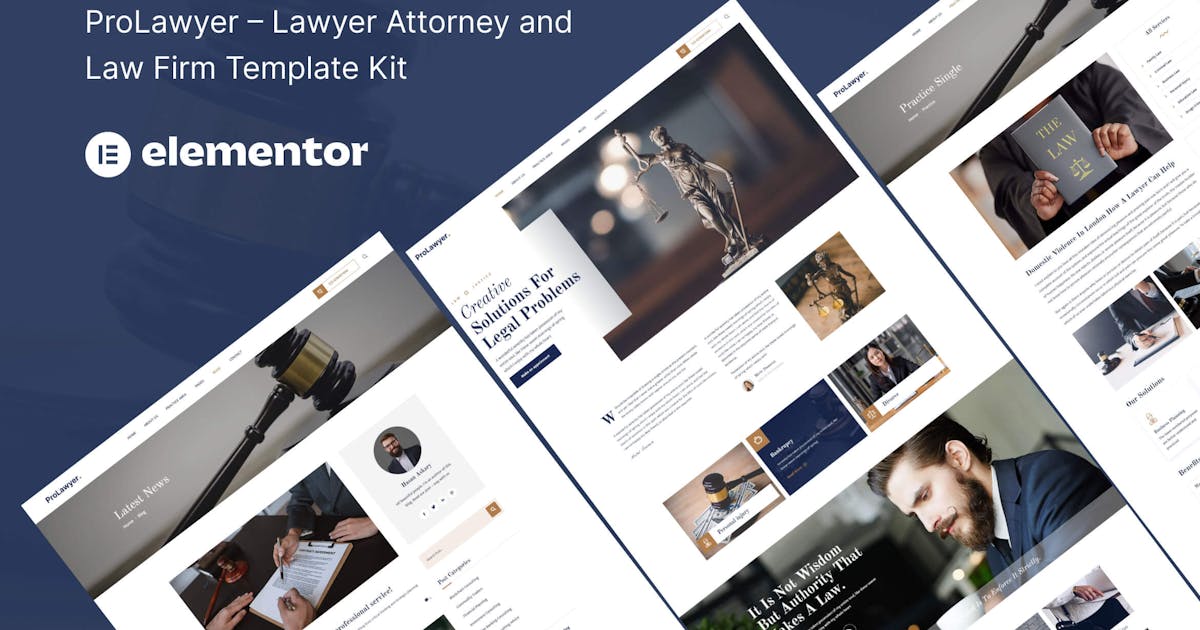Download ProLawyer – Lawyer Attorney and Law Firm Template Kit version ...