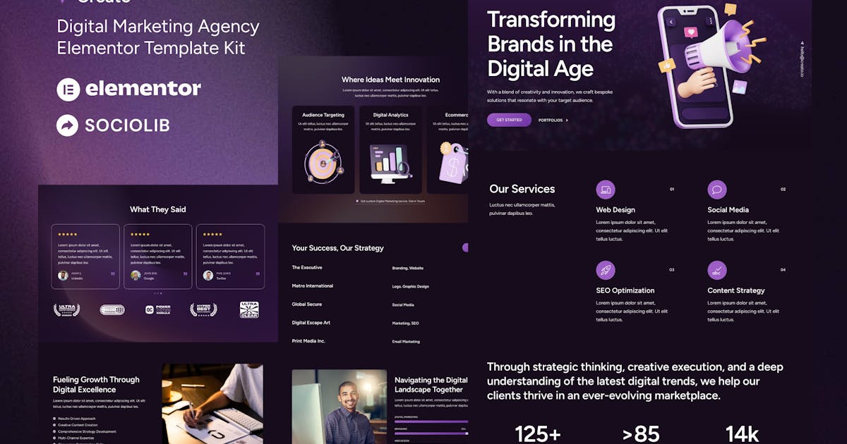 Download Creato – Digital Marketing Agency Elementor Template Kit version 1.0.0