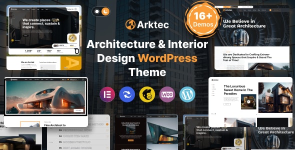 Download Arktec – Architecture & Interior WordPress Theme version 1.0.0