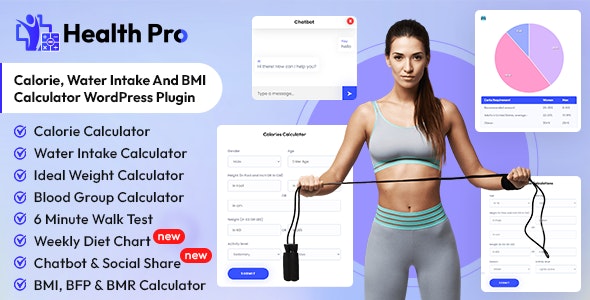 Télécharger Health Pro – Calorie, Water Intake, BMI Calculator with AI Chatbot Assistant ...