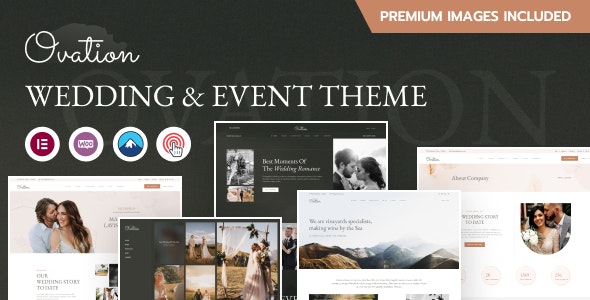 Télécharger Ovation – Wedding & Event Photography WordPress Theme version 1.0.4