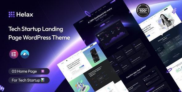Download Helax – Tech Startup WordPress Theme version