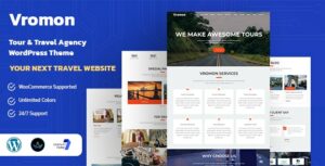 Download Vromon – Tour & Travel Agency WordPress Theme version 2.1.0