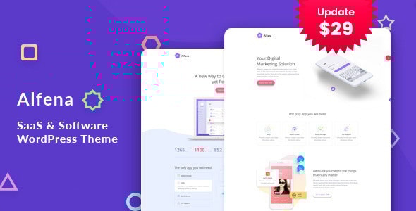 Download Alfena – SaaS Startup WordPress Theme version 2.6