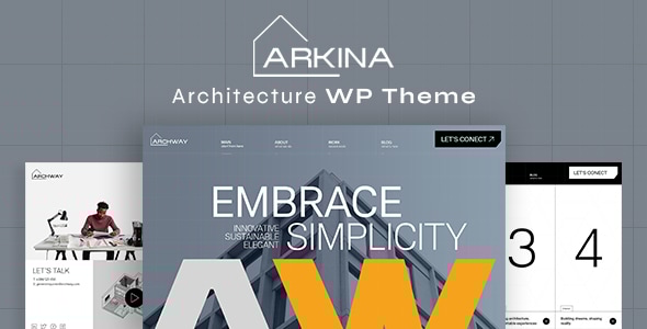Download Arkina – Architecture WordPress Theme version 1.1